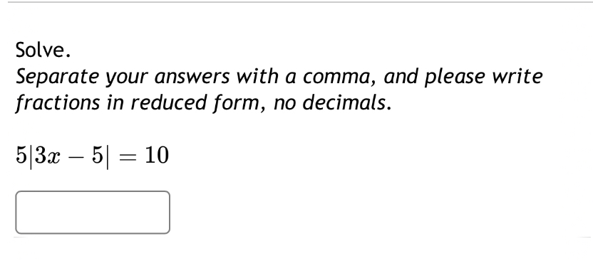 Solved Solve.Separate your answers with a comma, and please | Chegg.com