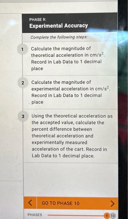 1 Calculate the magnitude of theoretical acceleration | Chegg.com 1 Calculate the magnitude of theoretical acceleration | Chegg.com