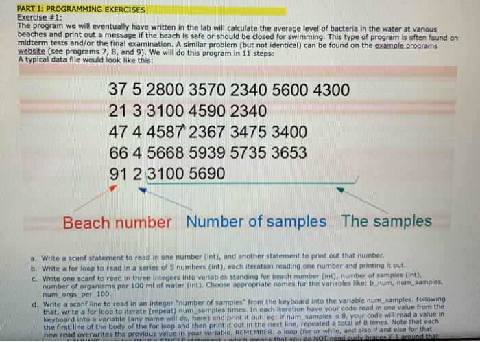 Solved PART 1: PROGRAMMING EXERCISES Exercise #1: The | Chegg.com Solved PART 1: PROGRAMMING EXERCISES Exercise #1: The | Chegg.com