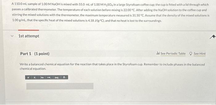 Solved A 110.0 mL sample of 1.00MNaOH is mixed with 55.0 mL | Chegg.com