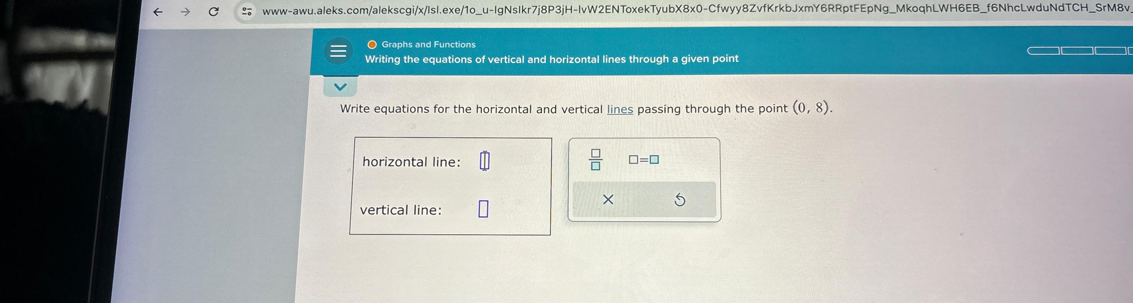 Solved Graphs and FunctionsWriting the equations of vertical | Chegg.com