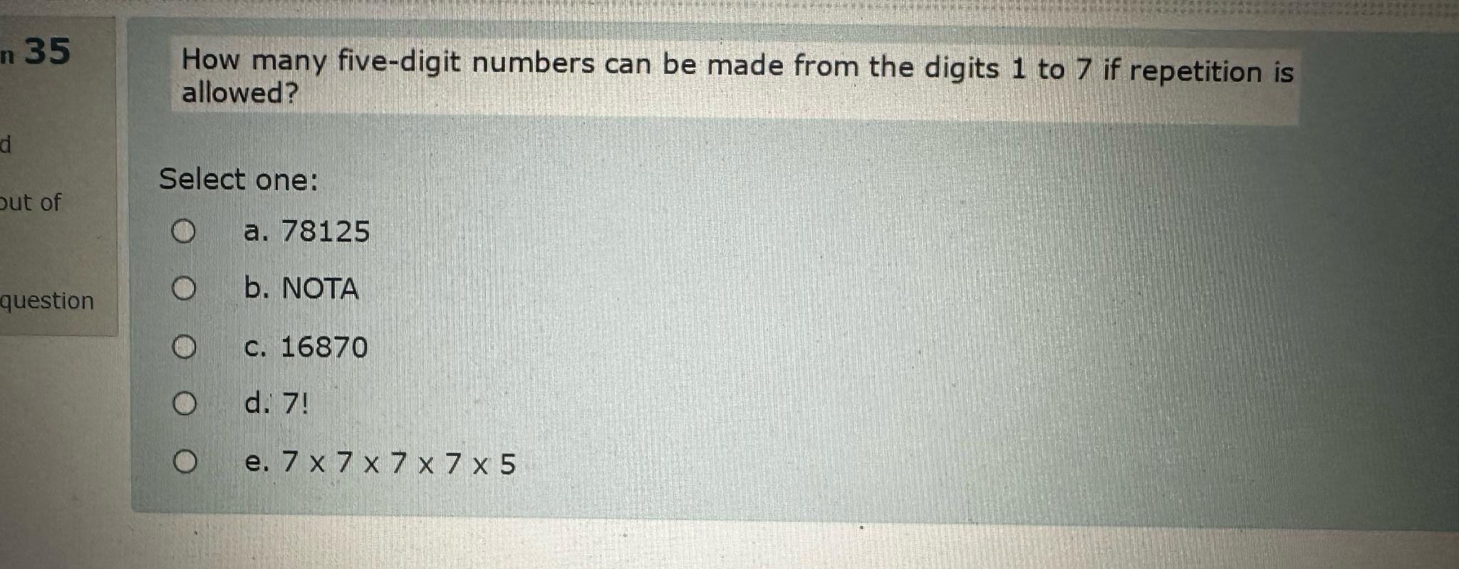 Solved How many five-digit numbers can be made from the | Chegg.com