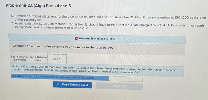 Solved Problem 19-3A (Algo) Computing and recording job | Chegg.com