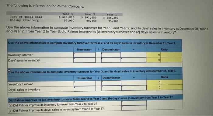 Solved Use the above information to compute inventory for | Chegg.com