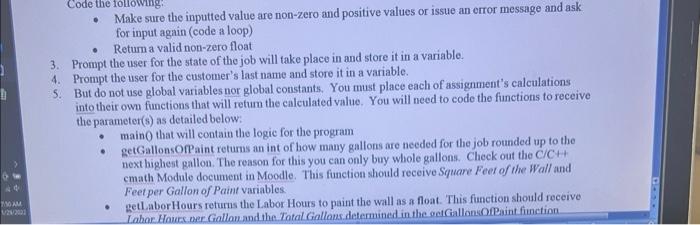Solved - Make sure the inputted value are non-zero and | Chegg.com