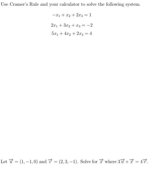 Solved this is for a linear algebra class. please help | Chegg.com