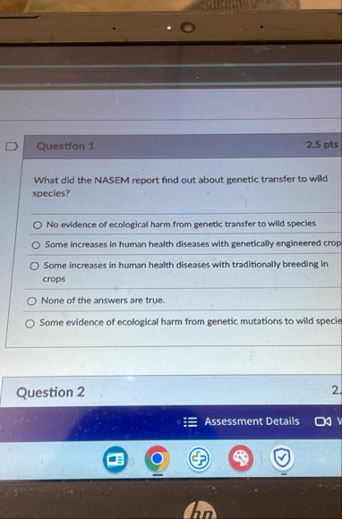 Solved Question 12.5 ﻿ptsWhat did the NASEM report find out | Chegg.com