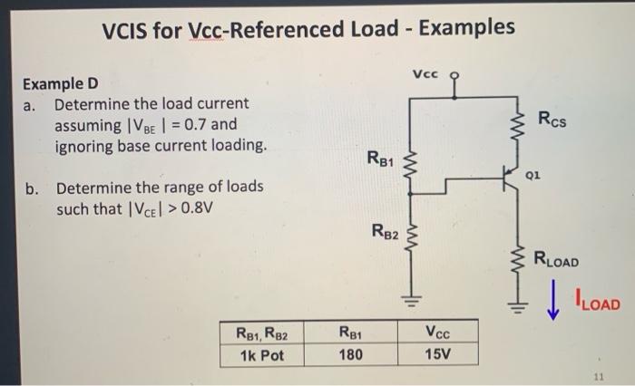 Solved VCIS for Vcc-Referenced Load - Examples Vcc Example D | Chegg.com