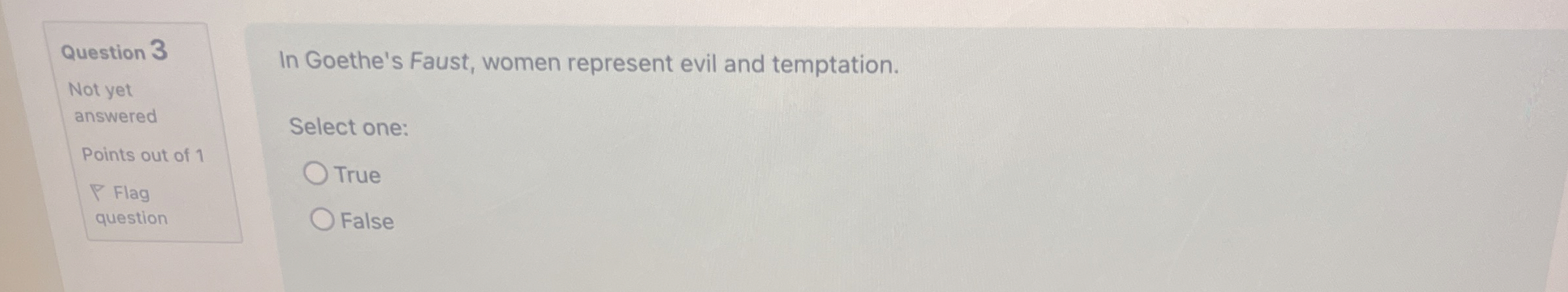 Solved Question 3Not yetansweredPoints out of 1P Flas | Chegg.com Solved Question 3Not yetansweredPoints out of 1P Flas | Chegg.com