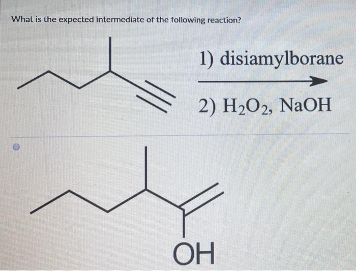 Solved What is the expected intermediate of the following | Chegg.com