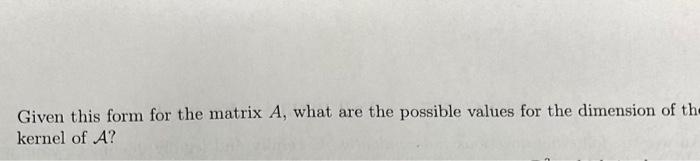 Solved Consider a linear map A:R6→R4 defined by | Chegg.com