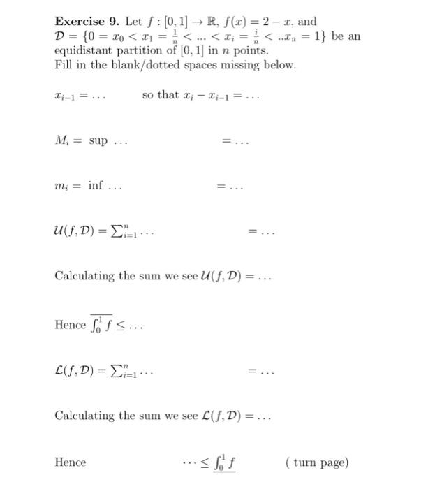 Solved Exercise 9 Let F [0 1] → R F X 2 X And D