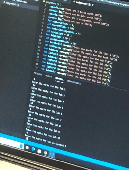 Solved rations.js is assignment-1.s 15 16 17 18 19 8 9 10 11 | Chegg.com