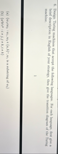 Give push-down automata for the following languages. | Chegg.com