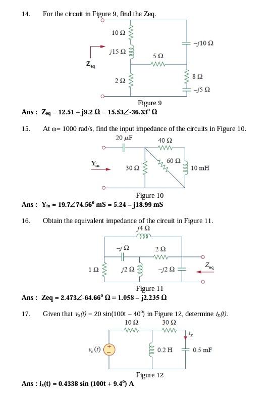 Solved 7. Determine the admittance Y for the circuit in | Chegg.com