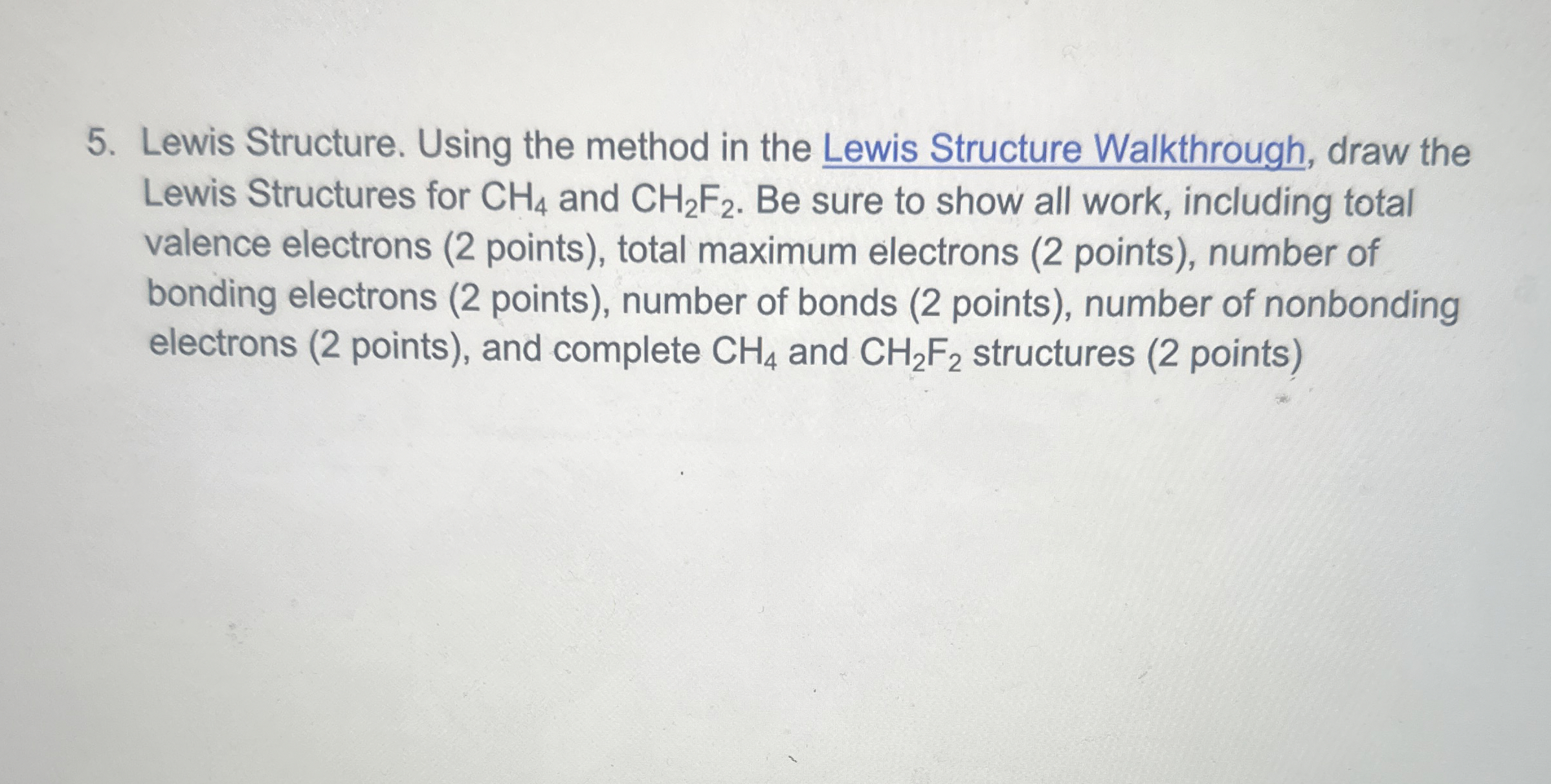 Solved Lewis Structure. Using the method in the Lewis | Chegg.com