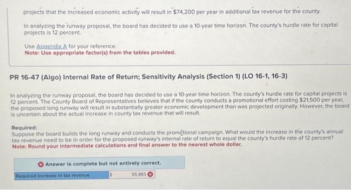 Solved Use the following information to answer Problems 45 - | Chegg.com