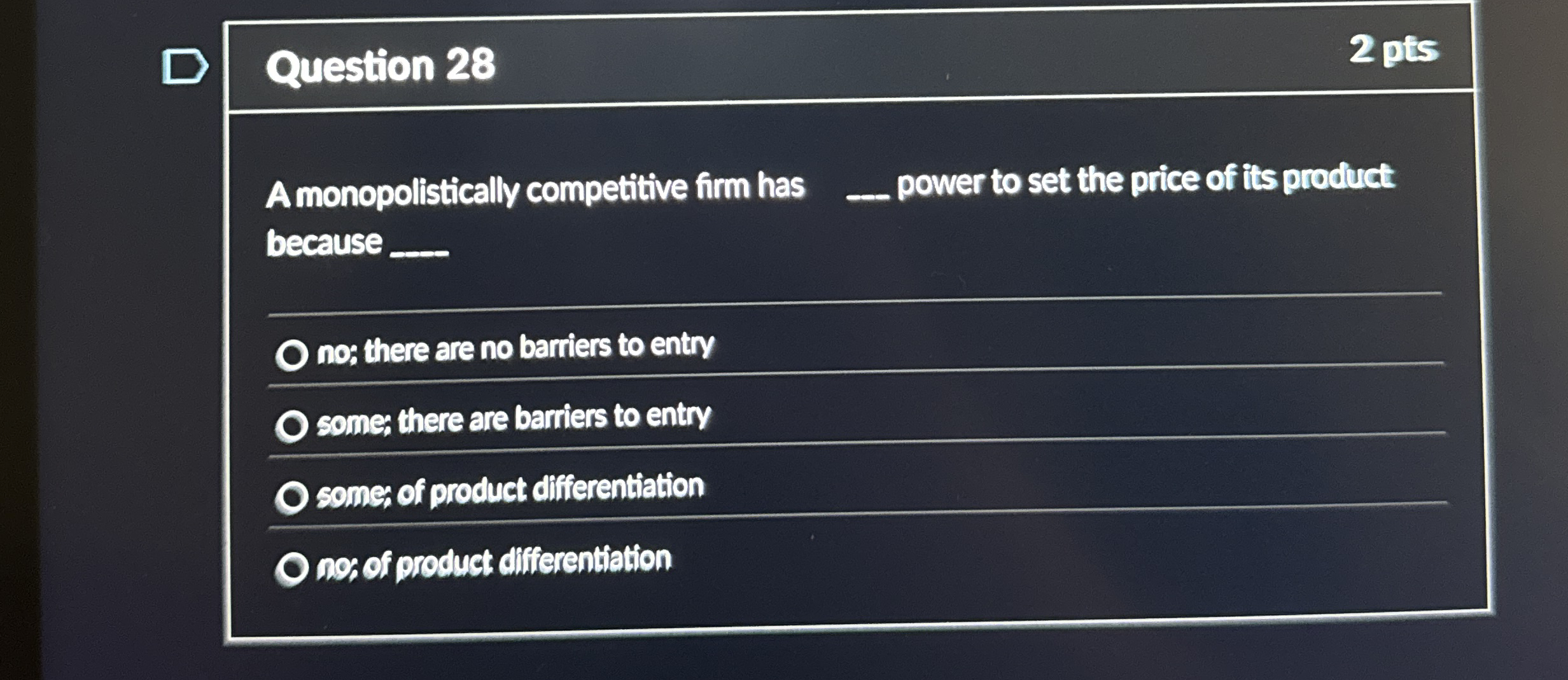 Solved Question 28A monopolistically competitive firm | Chegg.com