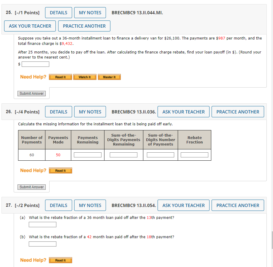 Solved [-/1 ﻿Points]BRECMBC9 13.II.044.MI.Suppose you take | Chegg.com