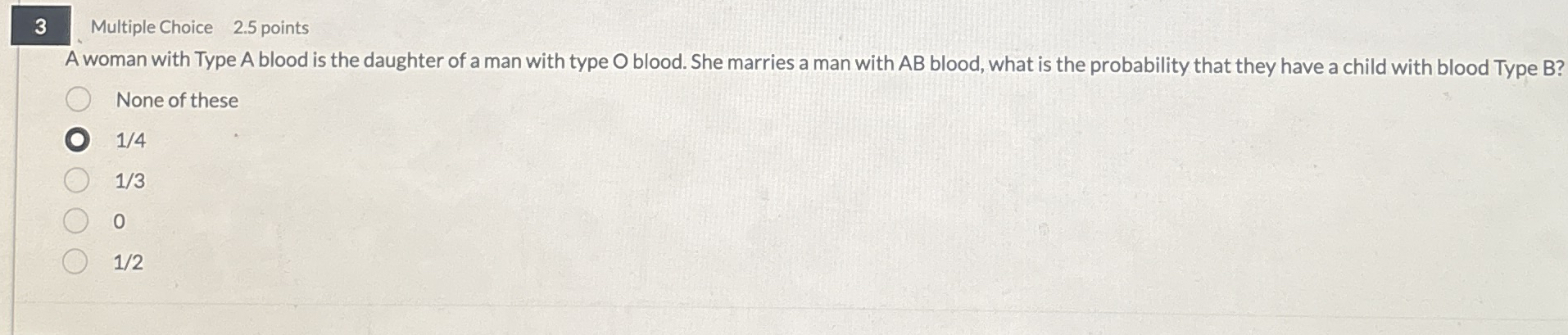 3Multiple Choice 2.5 ﻿pointsA woman with Type A blood | Chegg.com