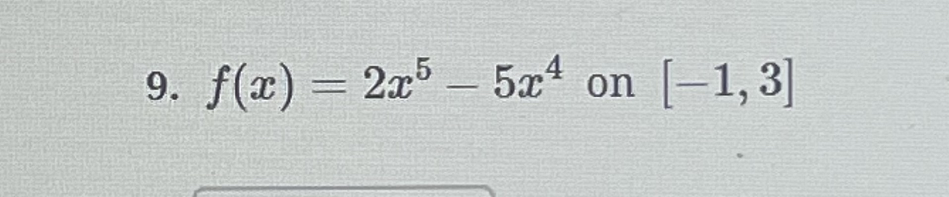 Solved Find the absolute extreme values of each function on | Chegg.com
