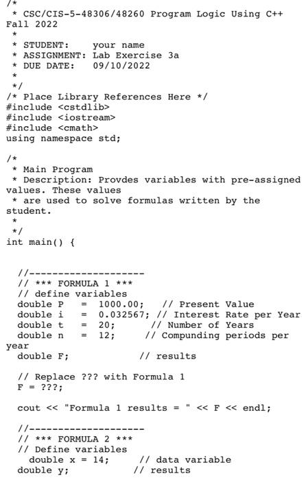 Solved Hello The Class Is Cis 5 File Is With Cpp Please