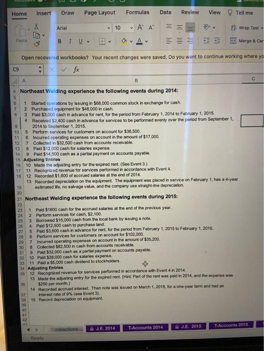 Solved Home Insert Draw Page Layout Formulas Data Review | Chegg.com