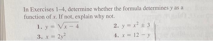 Solved In Exercises 1-4, determine whether the formula | Chegg.com