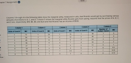 Solved nepter 7 ﻿Assignemem12.wa\table[[Colemi 1,Colorne | Chegg.com