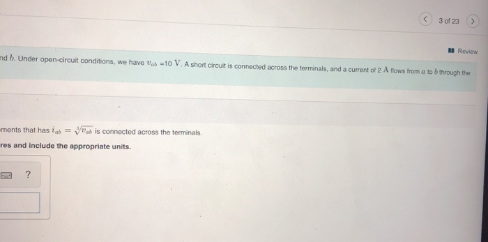Solved Item 3 A certain linear two-terminal circuit has | Chegg.com