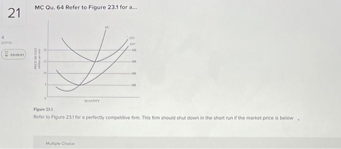 Solved MC Qu. 64 Refer to Figure 23.1 for a... 21 4 points | Chegg.com Solved MC Qu. 64 Refer to Figure 23.1 for a... 21 4 points | Chegg.com