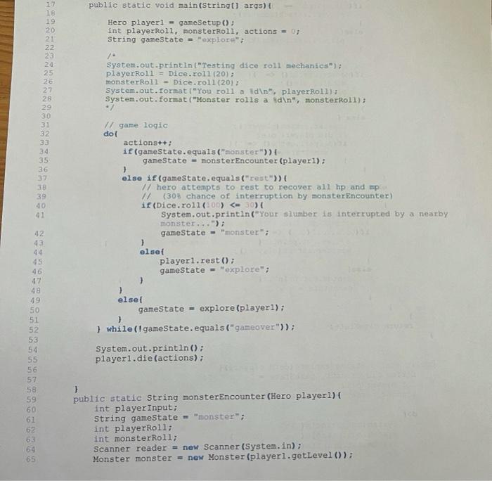 Solved Java programming. complete just the Hero class as | Chegg.com