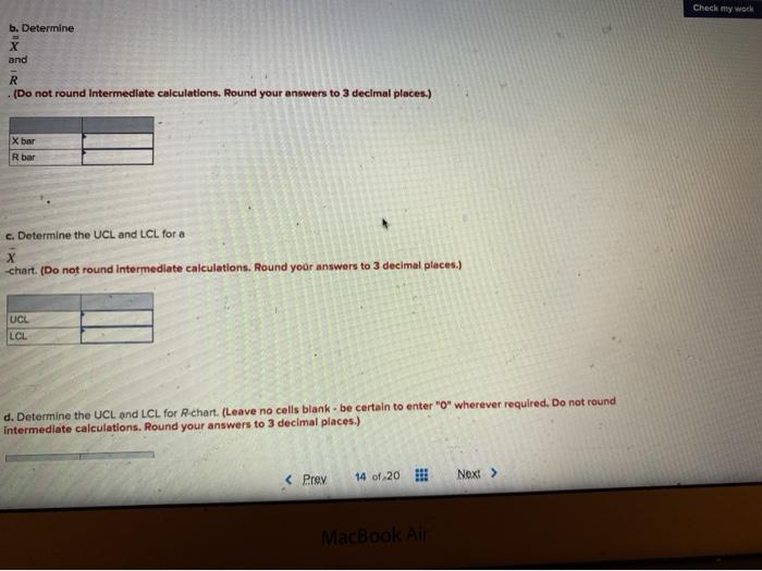 Solved Check my work Problem 10-29 (Algo) The following | Chegg.com