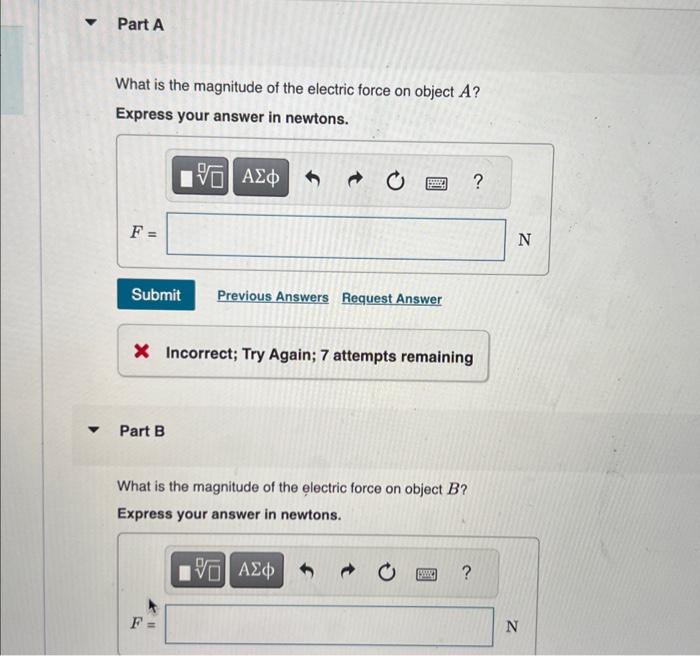 Solved Object A, which has been charged to +12nC, is at the | Chegg.com