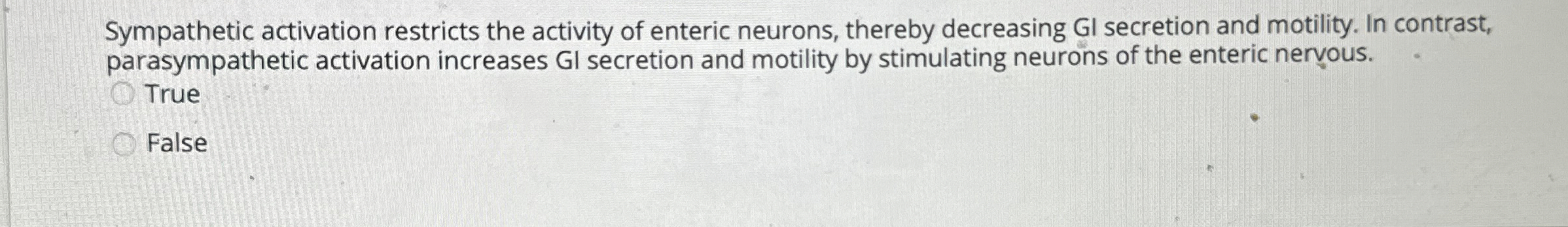Solved Sympathetic activation restricts the activity of | Chegg.com