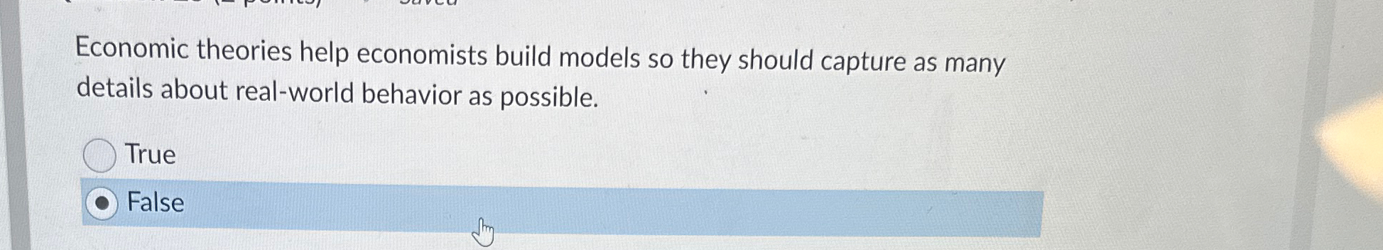 Solved Economic theories help economists build models so | Chegg.com