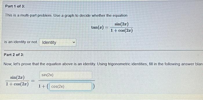 Solved This is a multi-part problem. Use a graph to decide | Chegg.com