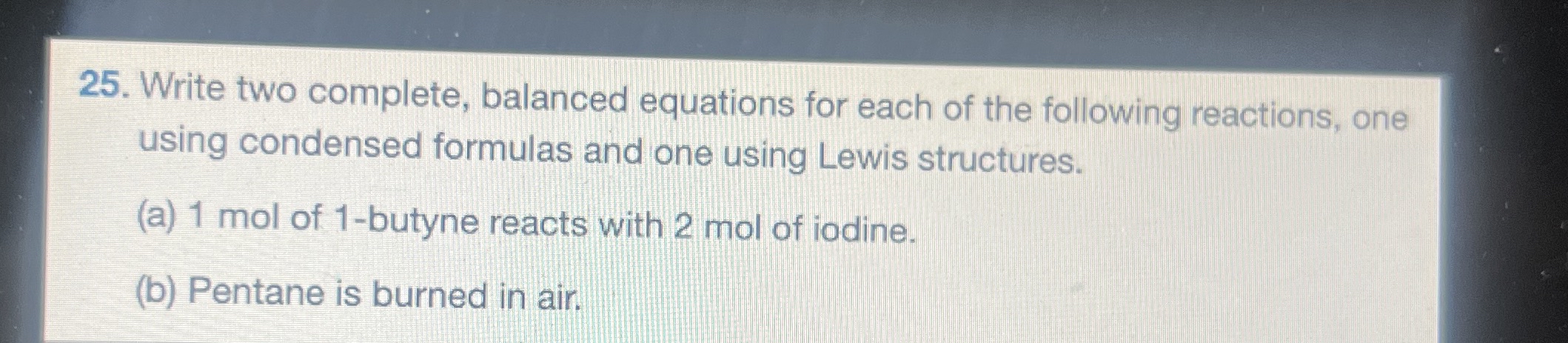 Solved Write two complete, balanced equations for each of | Chegg.com