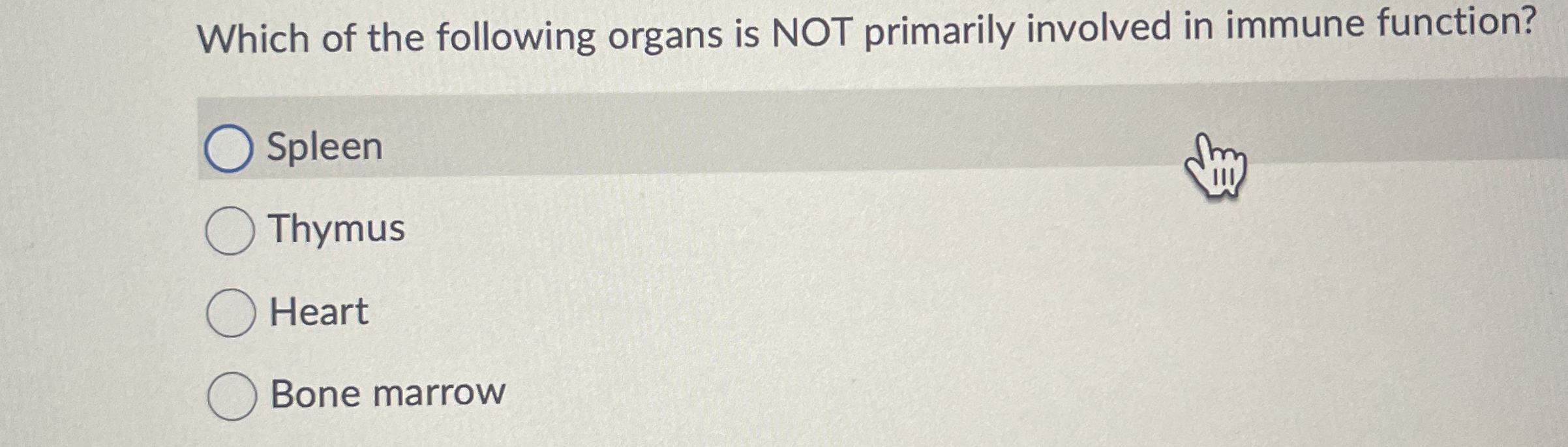 Solved Which of the following organs is NOT primarily | Chegg.com