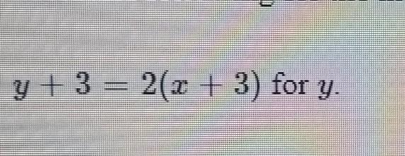 Solved y + 3 = 2(2 + 3) for y | Chegg.com