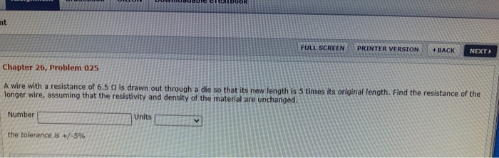 Solved nt FULL SCREEN PRINTER VERSION 4 BACK NEXT Chapter | Chegg.com