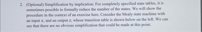 Solved (Optional) Simplification by implication: For | Chegg.com