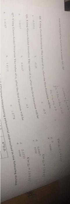 Solved Use the foliowing sydtem to aniwer Q5 - Q7? | Chegg.com