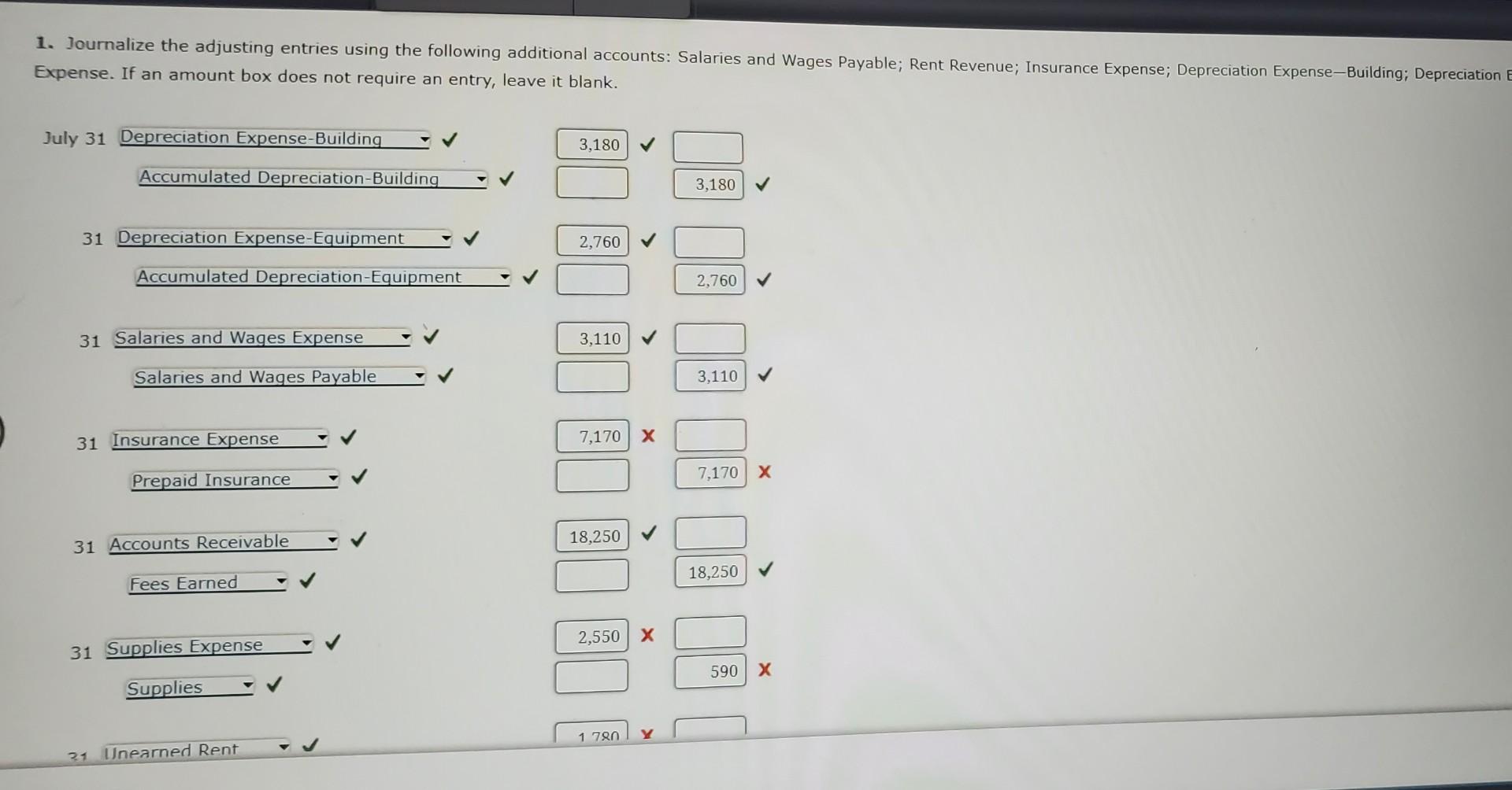 Solved The data needed to determine year-end adjustments are | Chegg.com