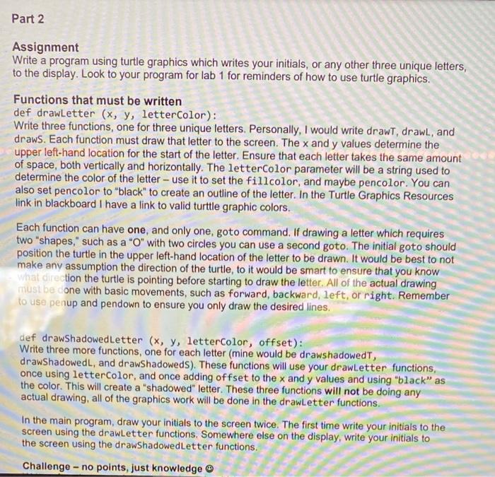 Part 1 Assignment Write each of the following | Chegg.com