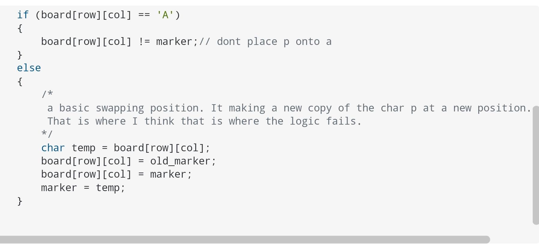 Solved let's say I have an 2d array of char. a player is | Chegg.com
