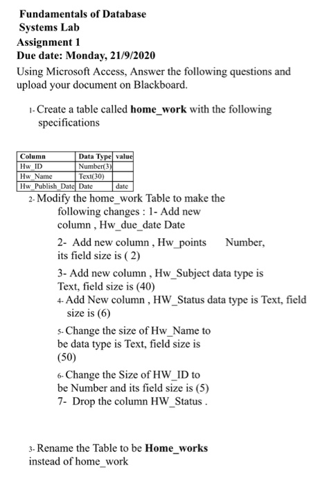Solved Fundamentals Of Database Systems Lab Assignment 1 Due