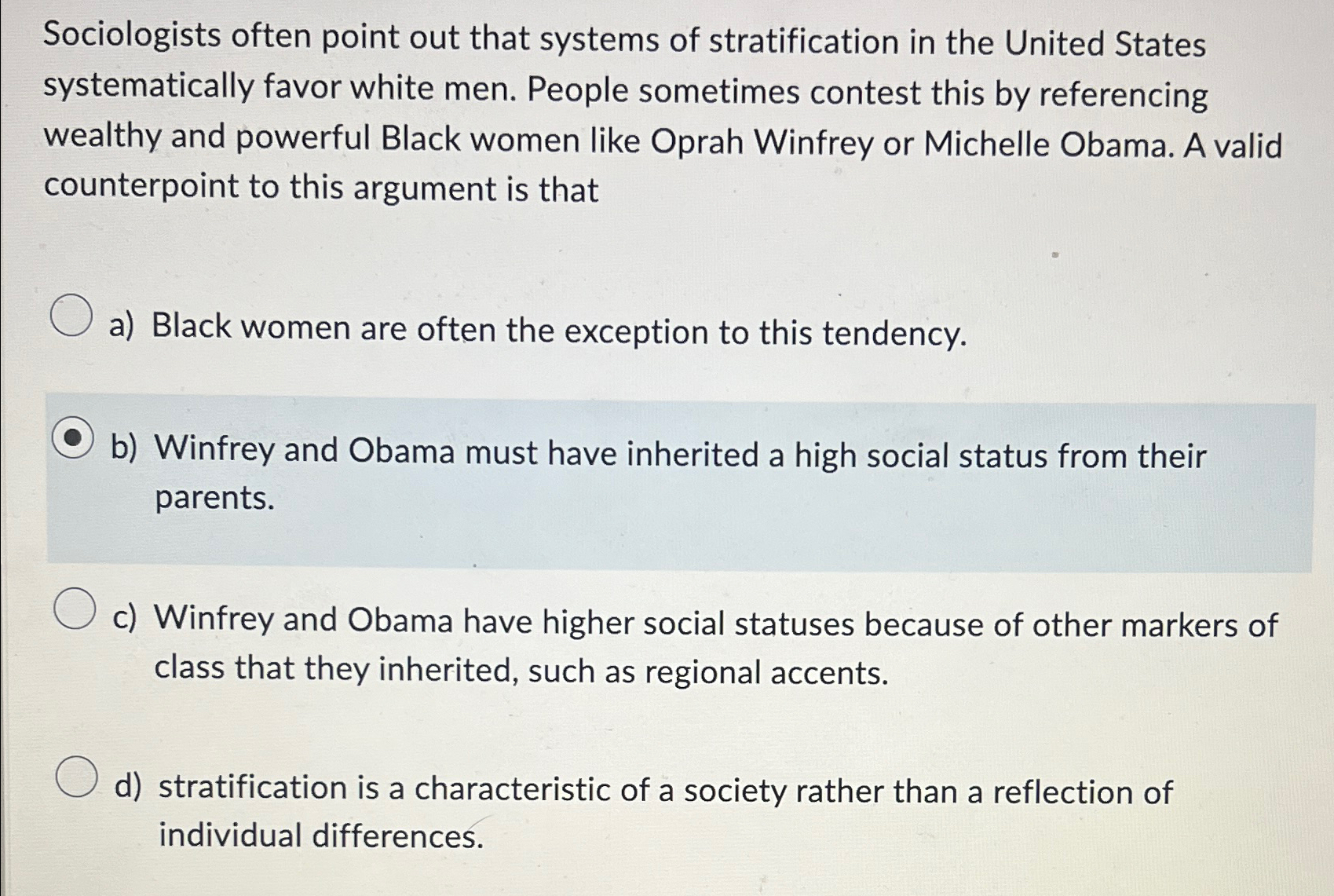 Solved Sociologists often point out that systems of | Chegg.com