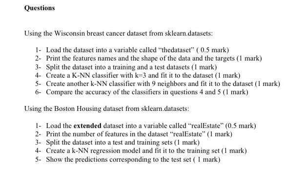 Solved Questions Using the Wisconsin breast cancer dataset | Chegg.com