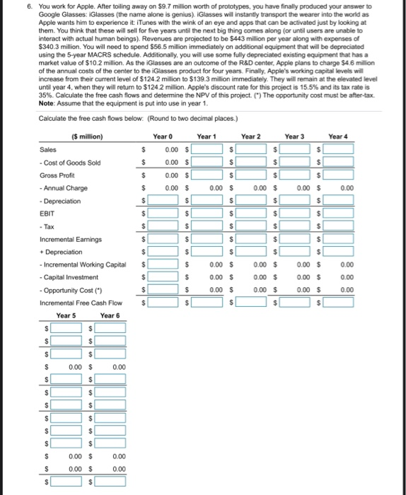 Solved 6. You work for Apple. After toiling away on 59.7 | Chegg.com